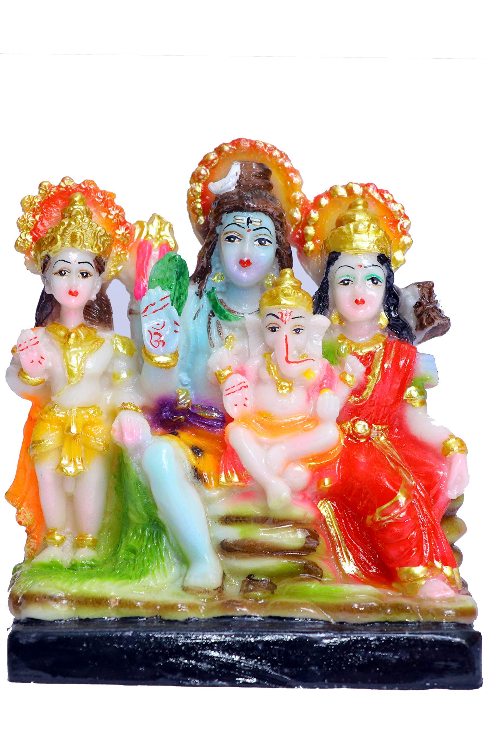 Buy New Crafted Shiv Parivar Idol Shiv Parwati God Shiva Family Statue ...