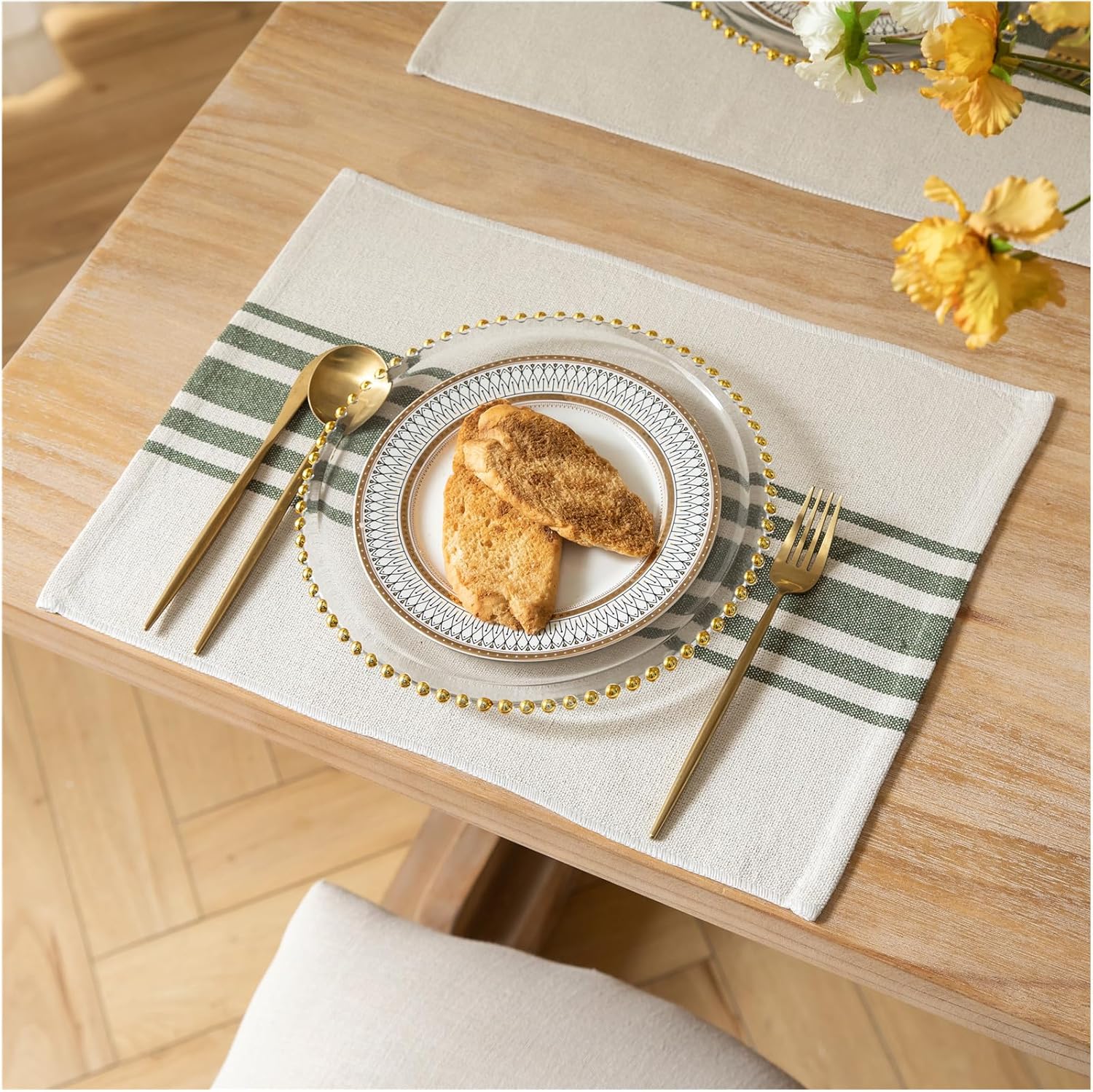 Juego de 4 manteles individuales para mesa de comedor, manteles ...