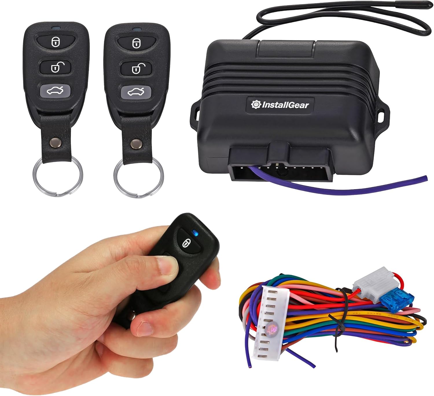 Amazon.com: InstallGear Car Keyless Entry System - Trunk Pop with Two 3 ...