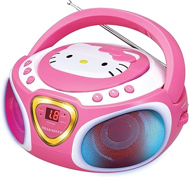 Amazon.com: Hello Kitty Portable Stereo CD Boombox with AM/FM Radio ...