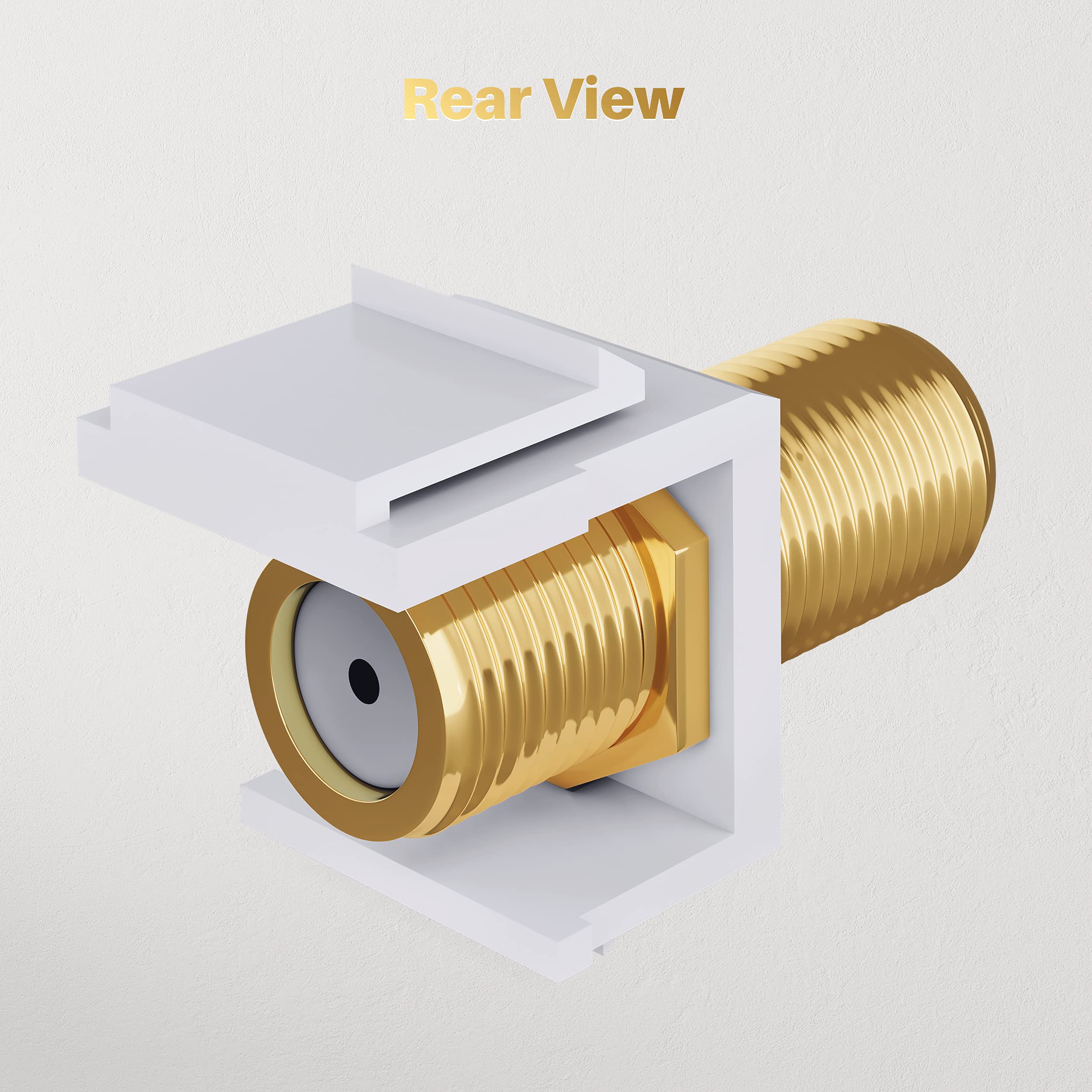 Snapklik.com : GearIT Coax Keystone Jack Insert For Keystone Jack Wall ...