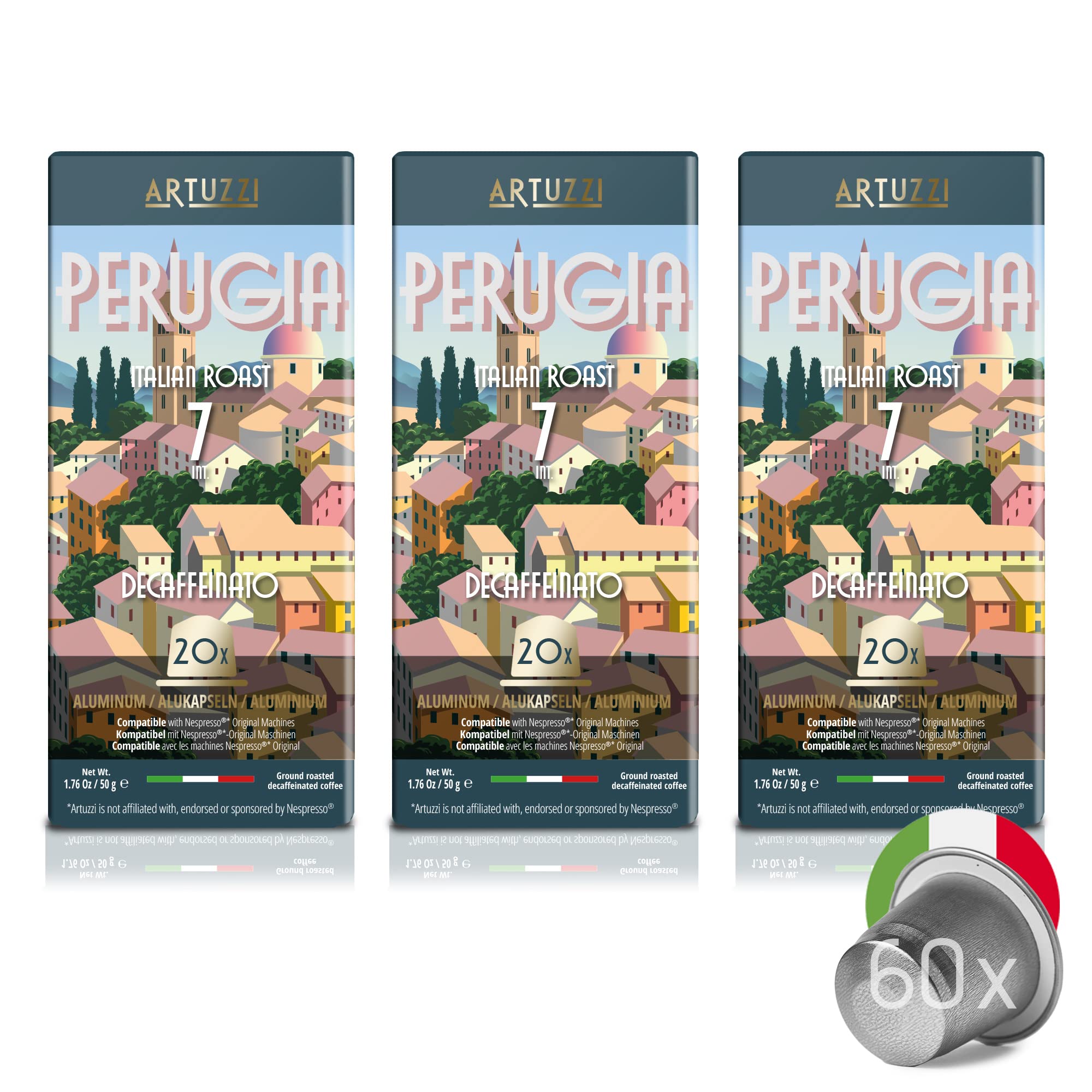 Amazon.com: Artuzzi 60ct Decaf Espresso Pods For Nespresso Compatible ...