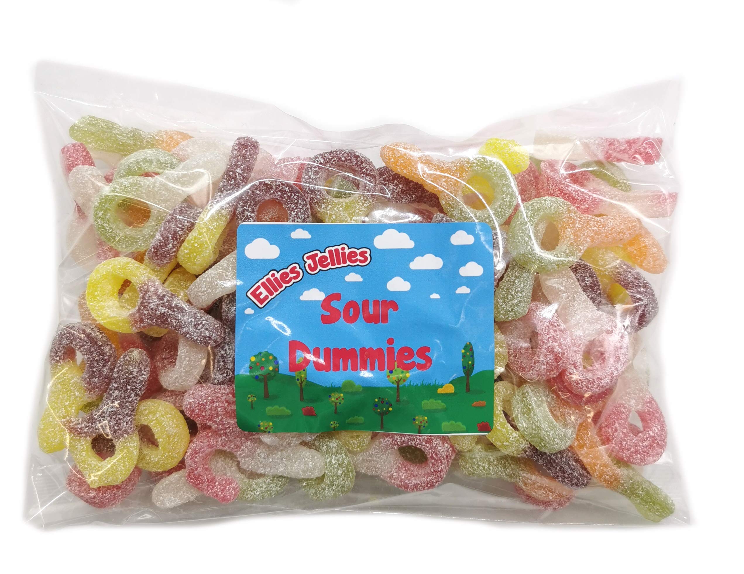 Ellies Jellies, Sour Dummies, 500g Bag, Gums, Fruit Flavour, Multi ...
