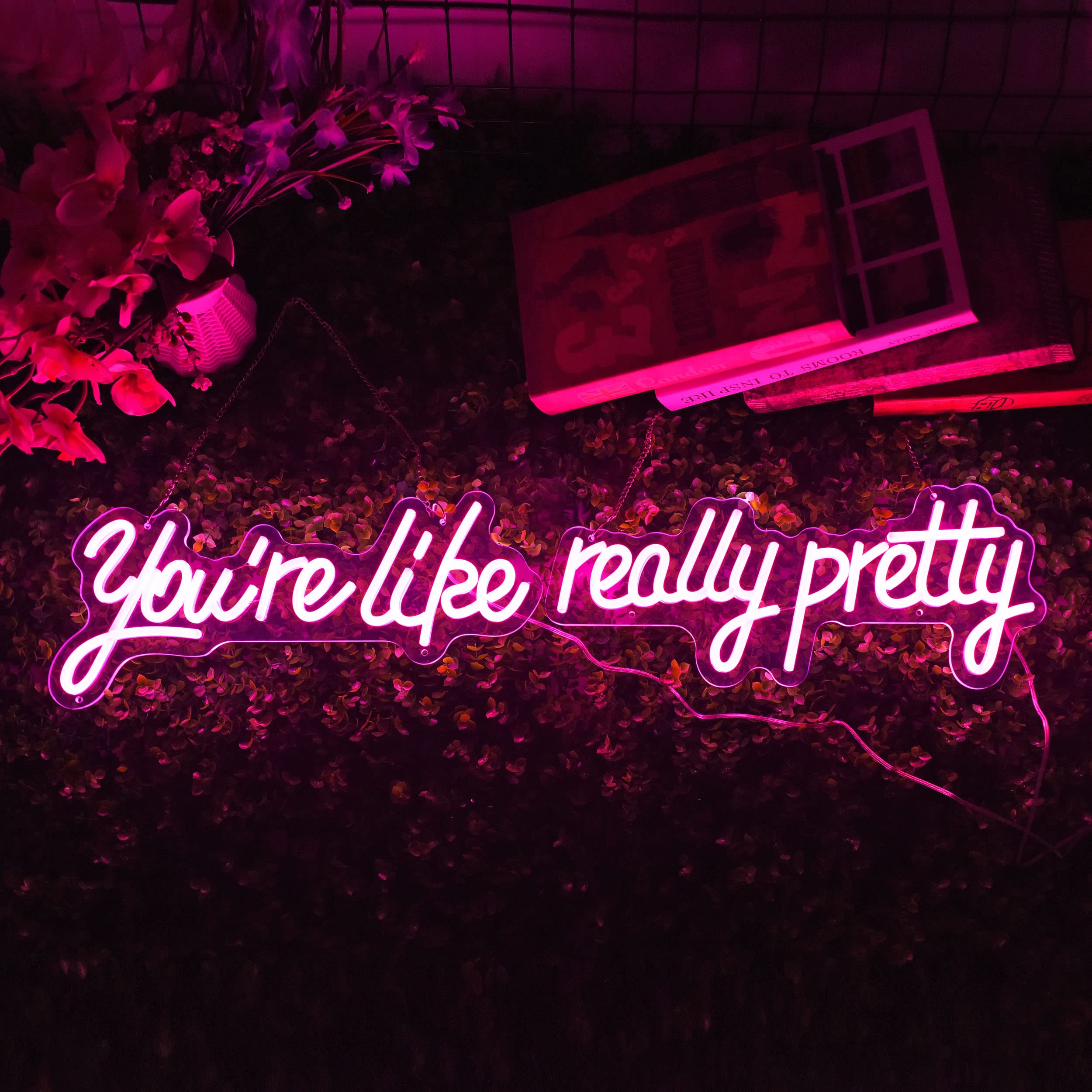 Snapklik.com : Neon Sign For Wall Decor,Youre Like Really Pretty Pink ...