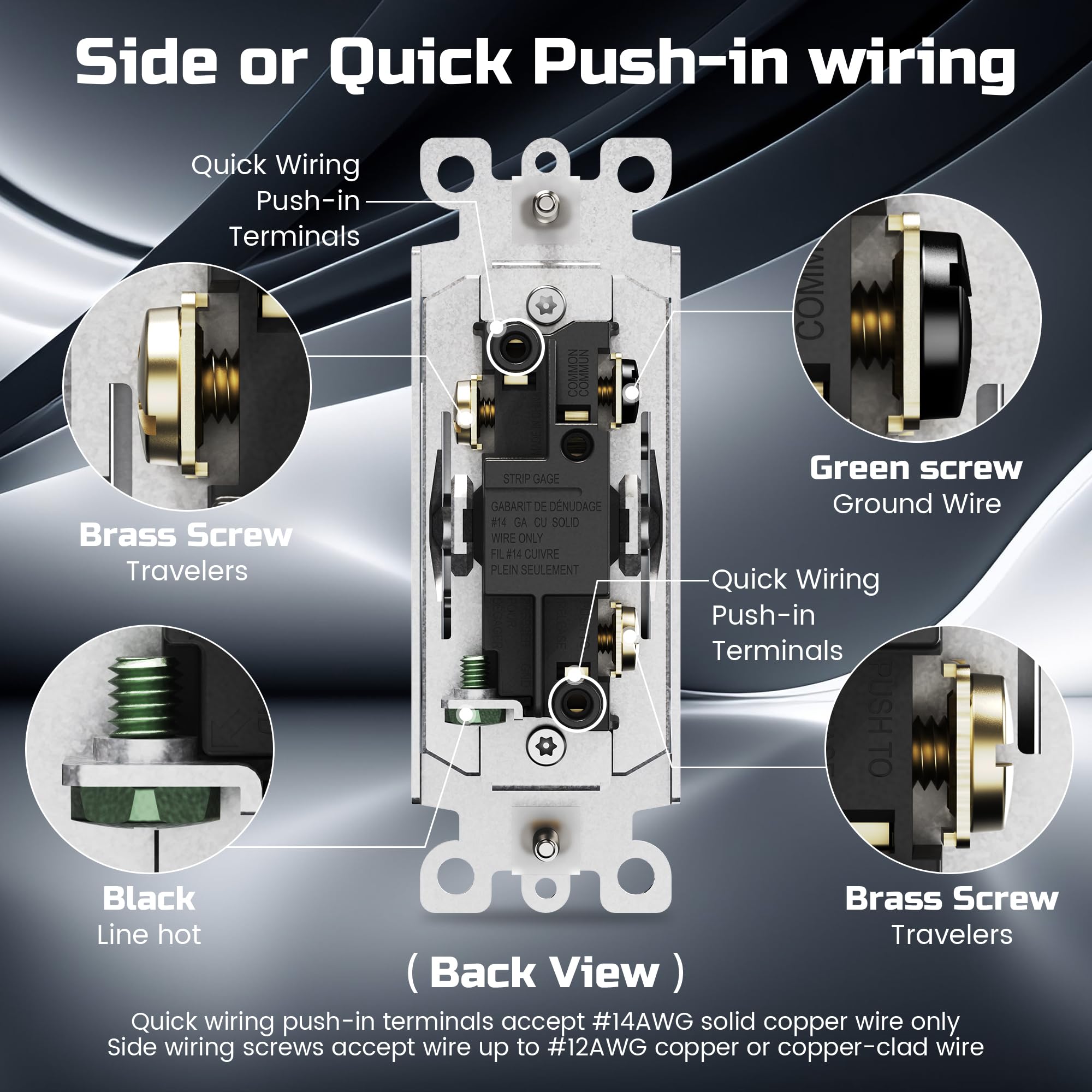 3 Way Light Switch Screws WiFi 3 Way Smart Light Switches | White Push