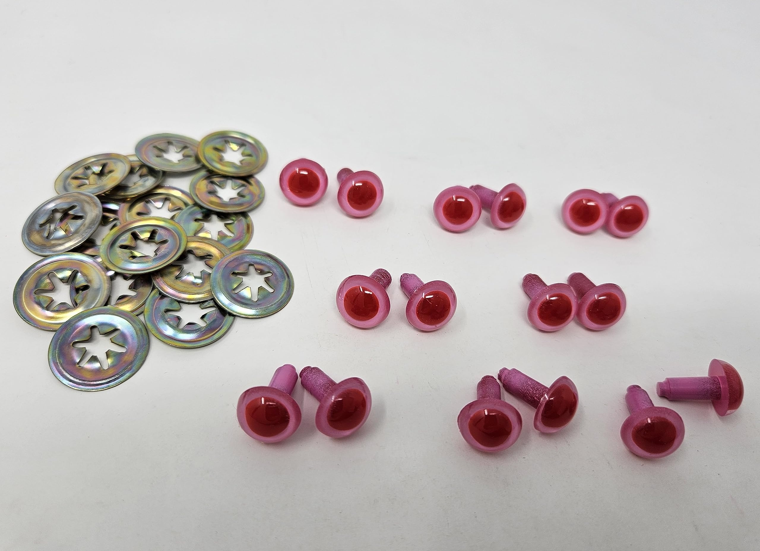 Amazon.com: Pair of Zim's 12mm Red Pink Albino Plastic Bunny Rabbit ...