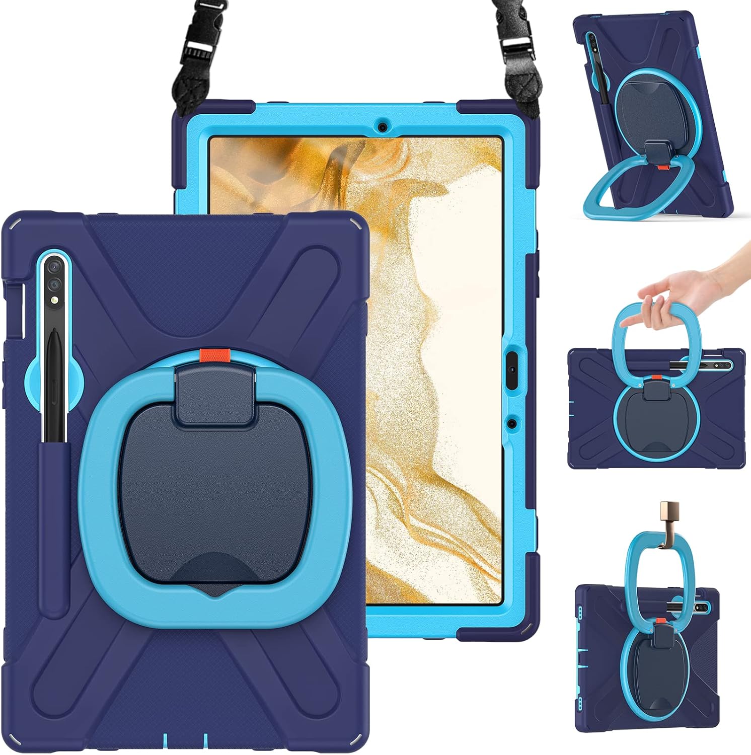 Amazon.com: BRAECN Case for Samsung Galaxy Tab S9/S8/S7 11 Inch 2023 SM ...