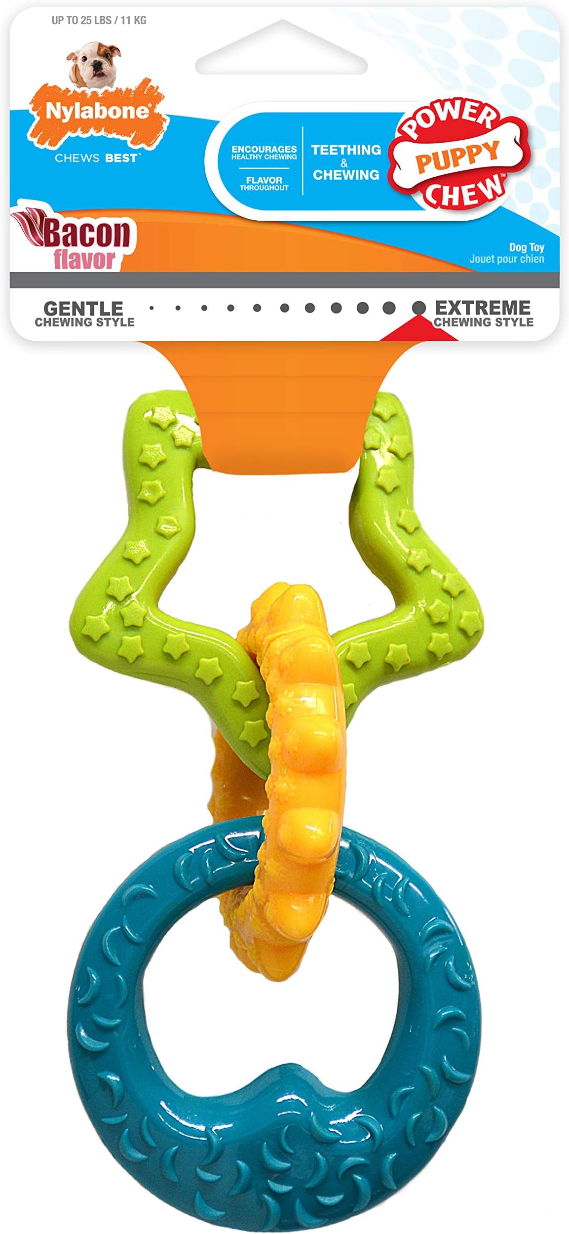 Nylabone Just For Puppies Starter Kit Bone Puppy Dog Chew Toys : Amazon ...