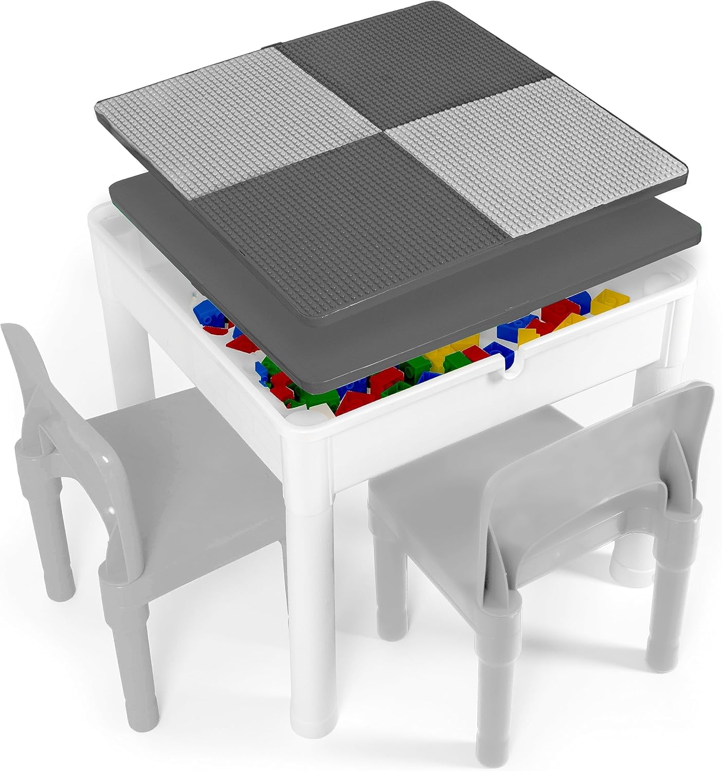 Amazon.com: Play Platoon 5 in 1 Kids Activity Table and Chair Set- Stem ...