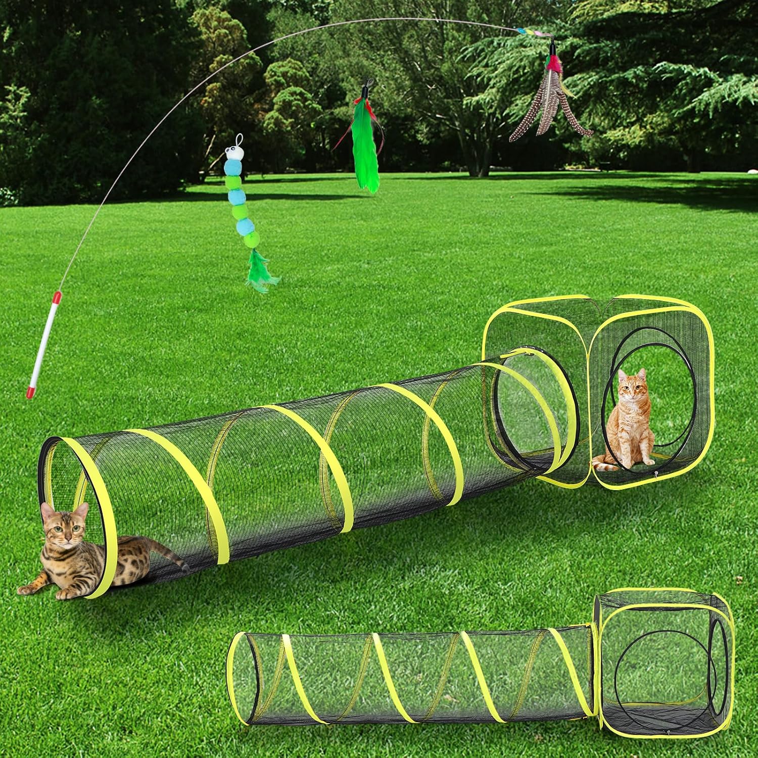 Amazon.com: Outdoor Cat Enclosures for Indoor Cats, Cat Cube Tent and ...