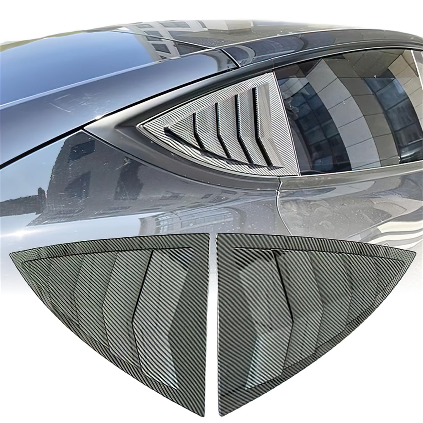Amazon.com: Rear Side Window Louvers for Tesla Model Y 2021-2023 Sport ...