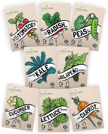 Amazon.com : Vegetable Seeds for Planting Home Garden 8-Pack - Garden ...