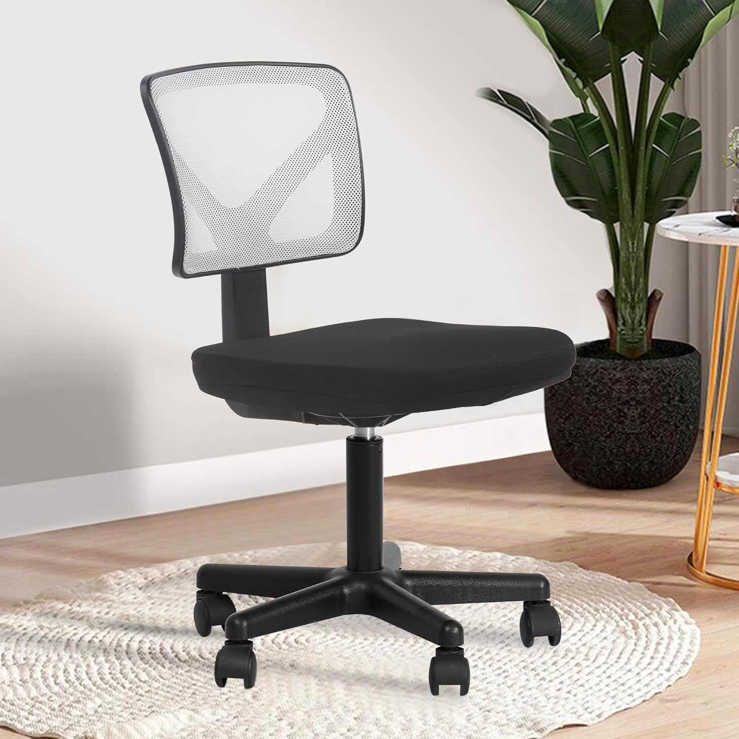 Amazon.com: Ergonomic Armless Office Desk Chair Mesh Computer Chair ...