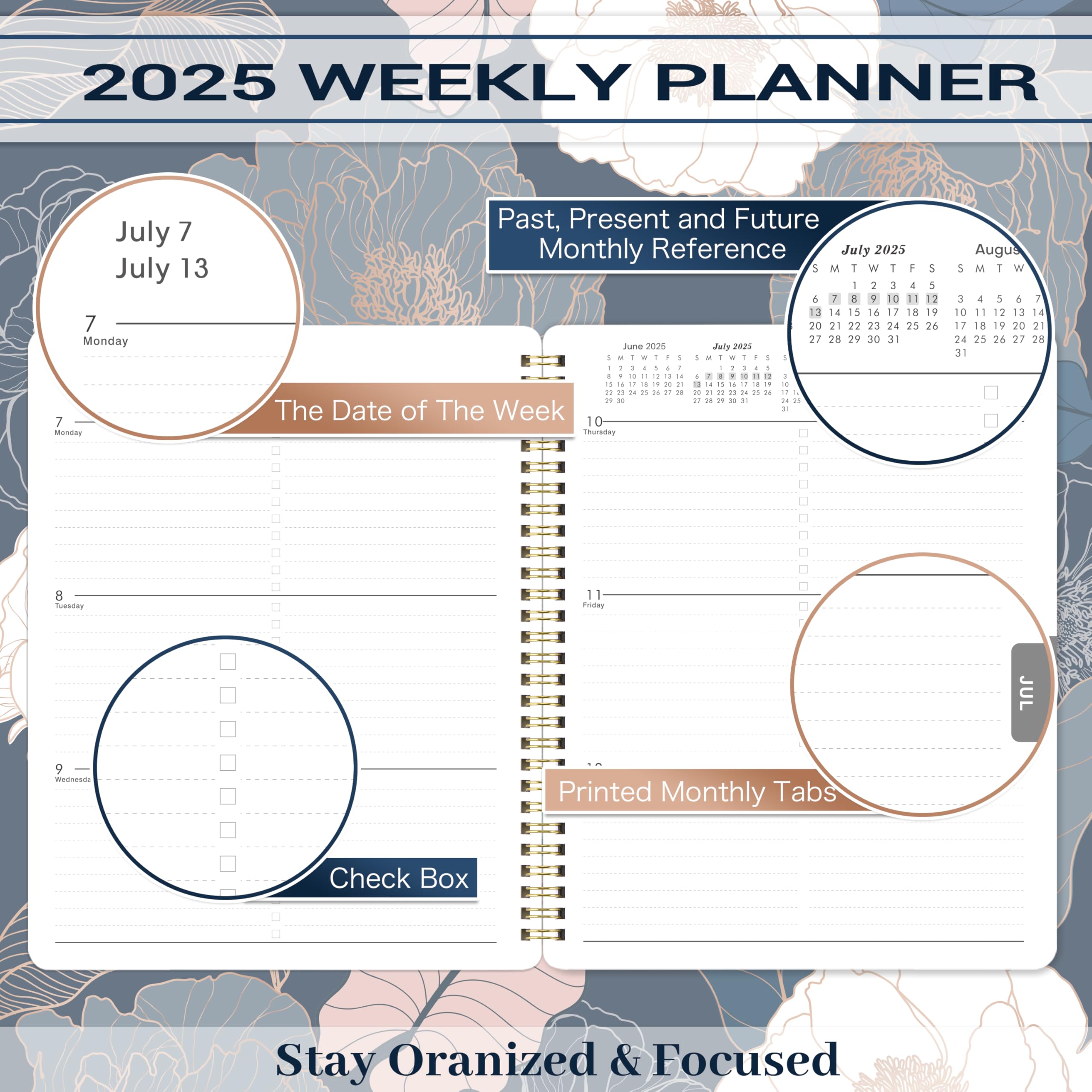Snapklik.com : Planner 2025-2025 Planner Weekly And Monthly, JAN 2025 ...