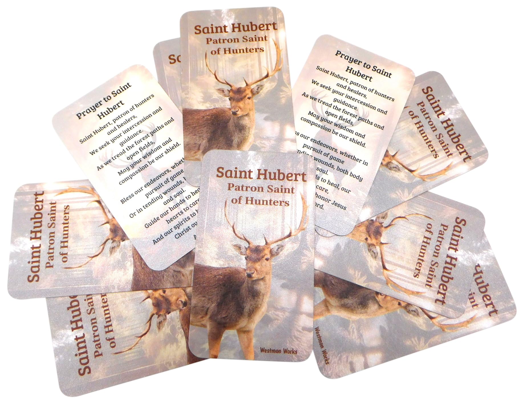 St Hubert Medals St Hubert Holy Card And Medal Set - Patron Saint Of ...