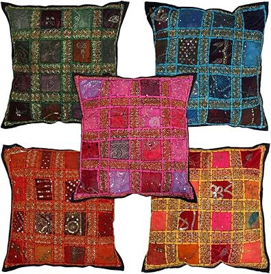 Amazon.com: Rajasthali Indian Set Of 10 16X16 Inch (41X41 Cm) Elephant ...