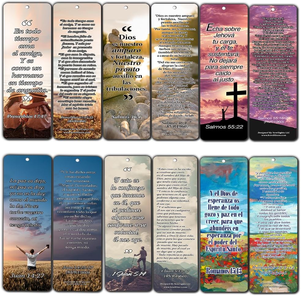 Spanish Bookmarks – Popular Inspirational Bible Verses (30-Pack ...