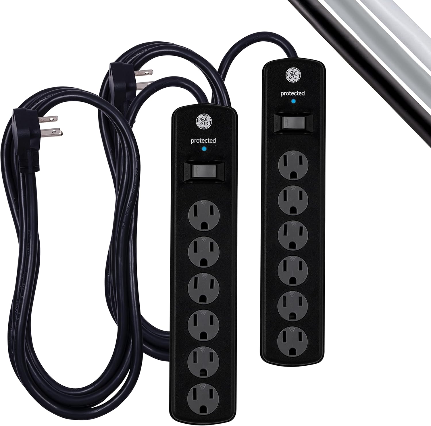 Amazon.com: GE Surge Protector Power Strip, 8 Ft Extension Cord, 6 ...