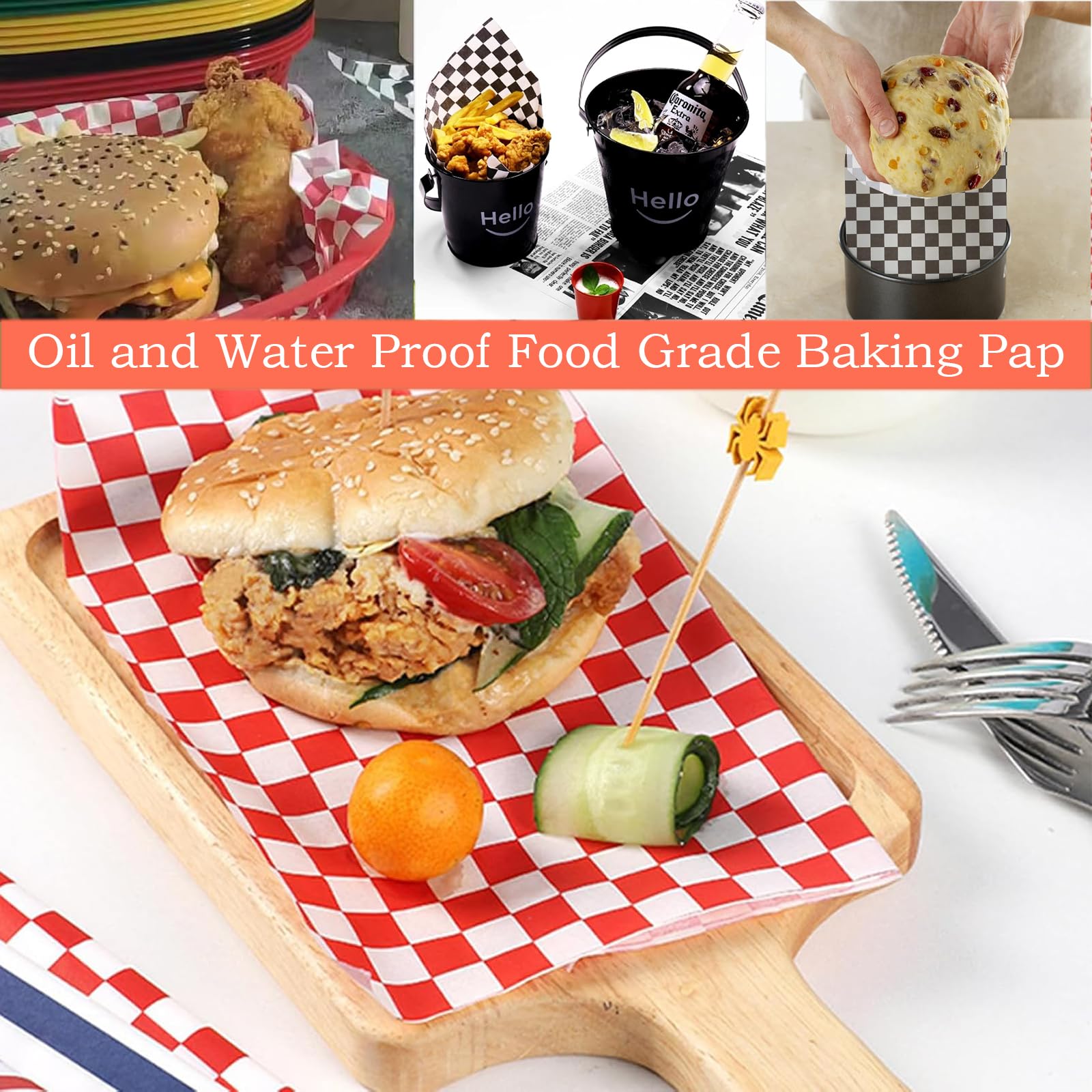 200 Sheets Greaseproof Paper Sheets, Greaseproof Paper, Parchment Paper ...