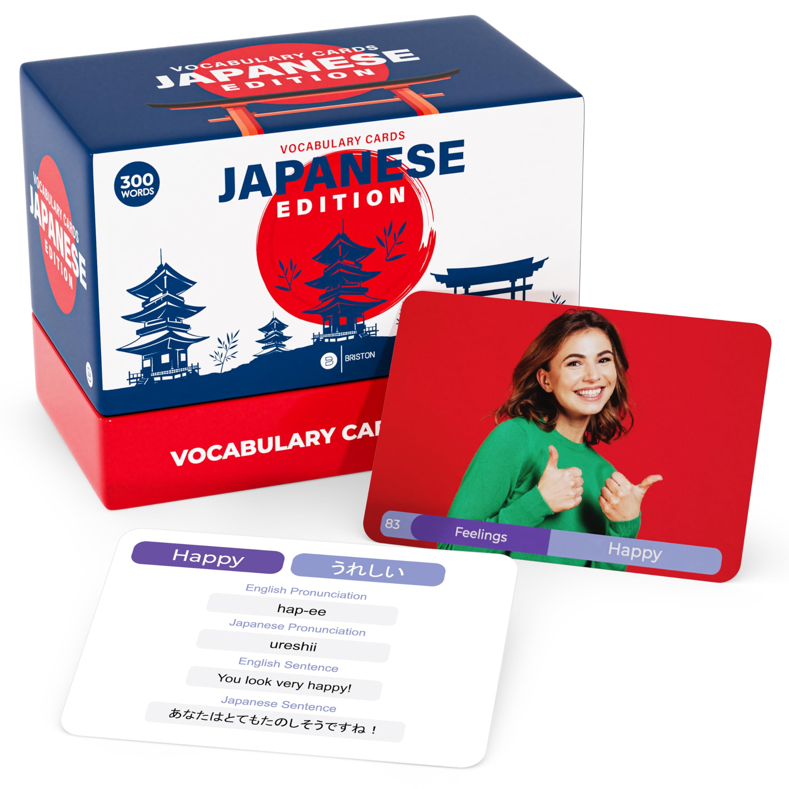 Snapklik.com : Japanese Vocabulary 300 Flash Cards - Beginner Vocab