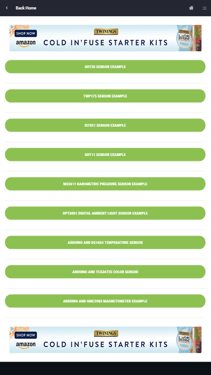 Arduino projects and examples - App on Amazon Appstore