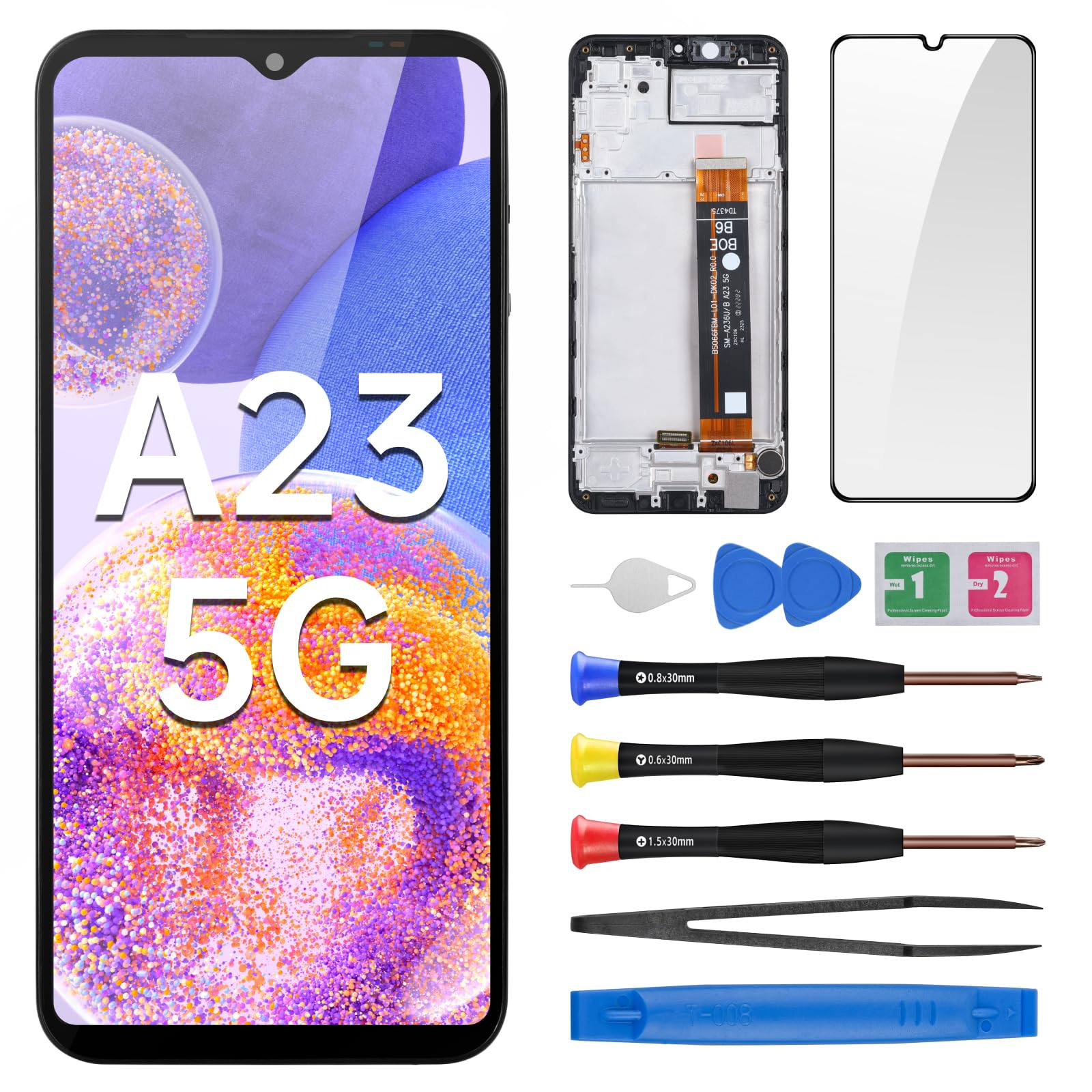 Amazon.com: BESJMYT for Samsung Galaxy A23 5G Screen Replacement LCD ...