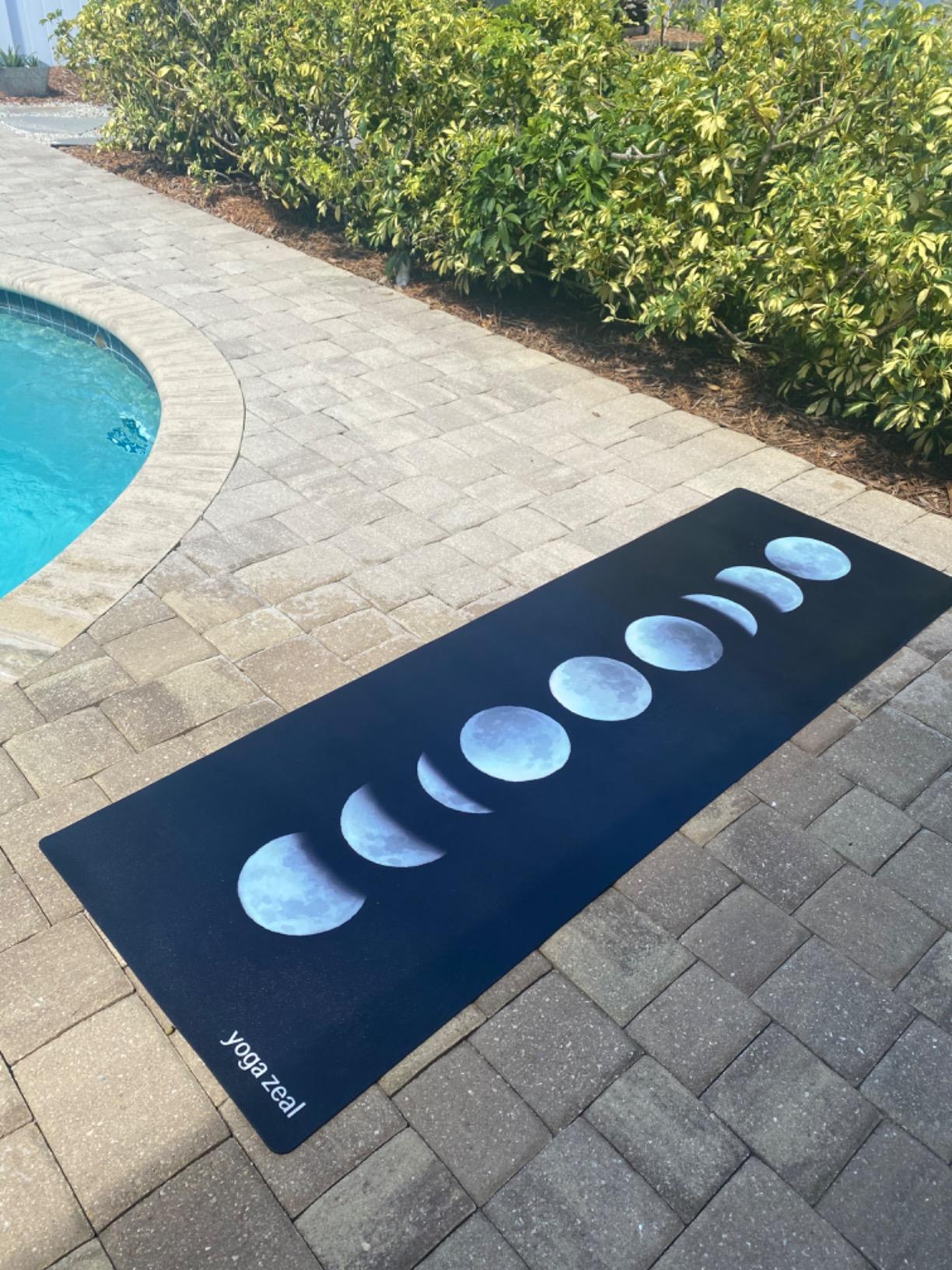 Amazon.com : 5MM Moon Phases Cork Mat - Thick, Non-Slip, Hot Yoga Mat ...