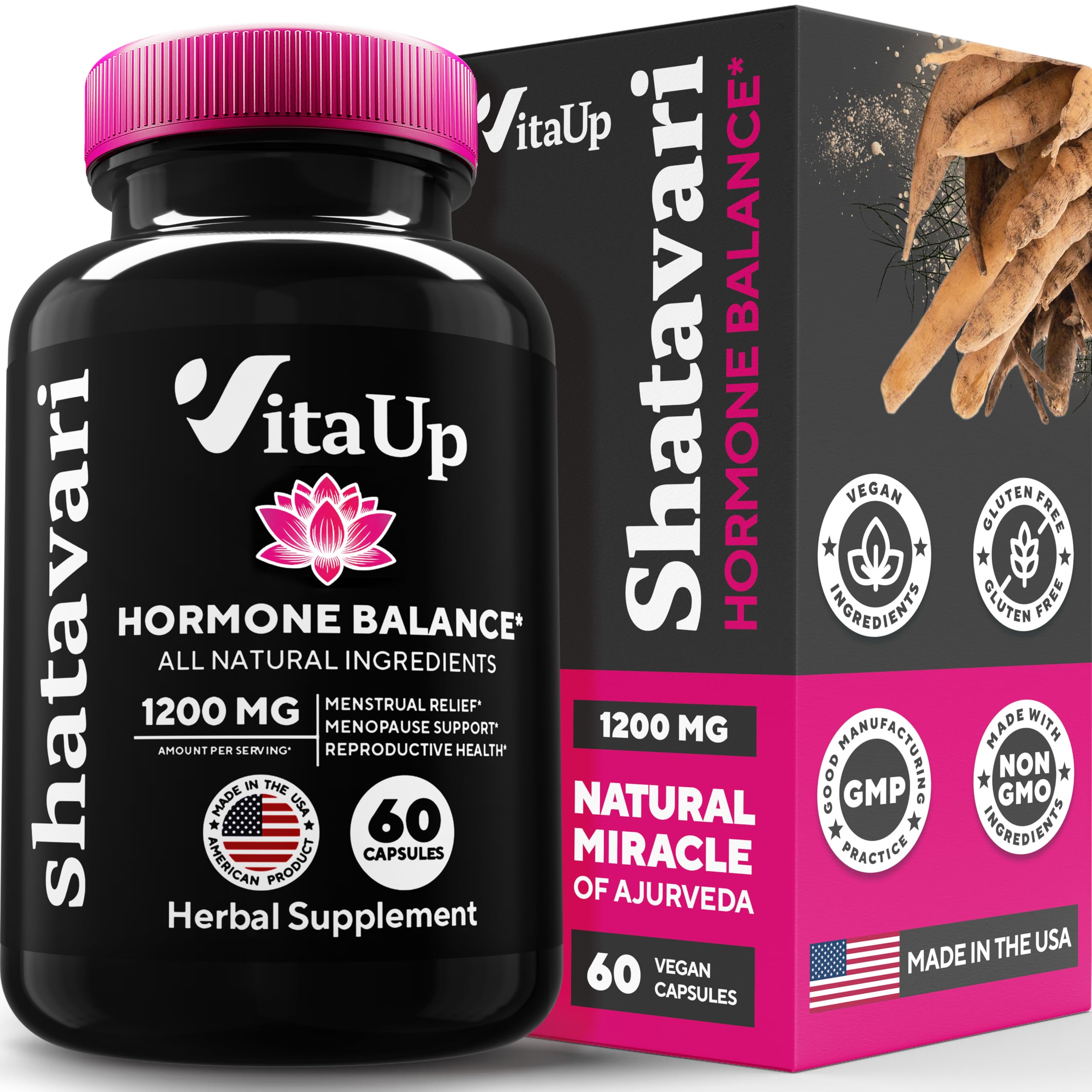 Amazon.com: VitaUp Shatavari Capsules for Women - USA Made Shatavari ...