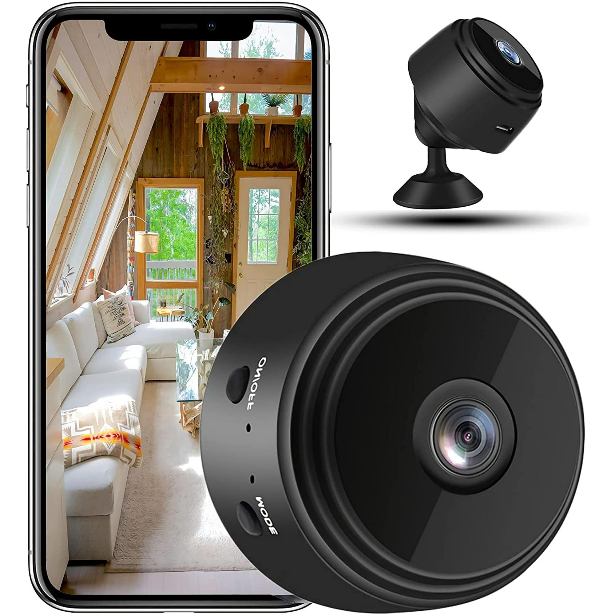 Amazon.com : MiniGuard Magnetic Mini Security Camera, Vista Focus ...