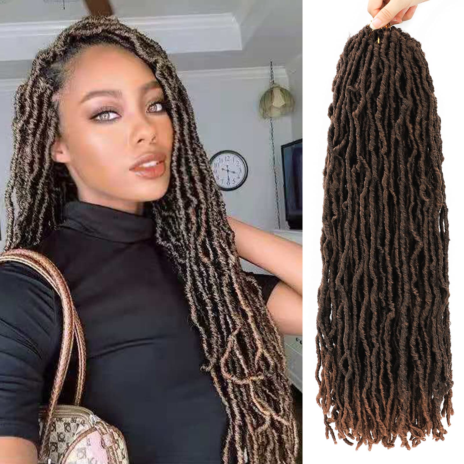 Lihui Soft Locs Faux Locs Crochet Hair 24 Inch 144 | Desertcart Ireland