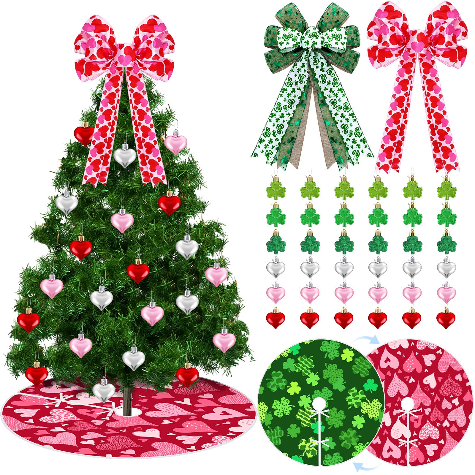 Amazon.com: Rotatingpals Valentine's Day St. Patrick's Day Tree ...