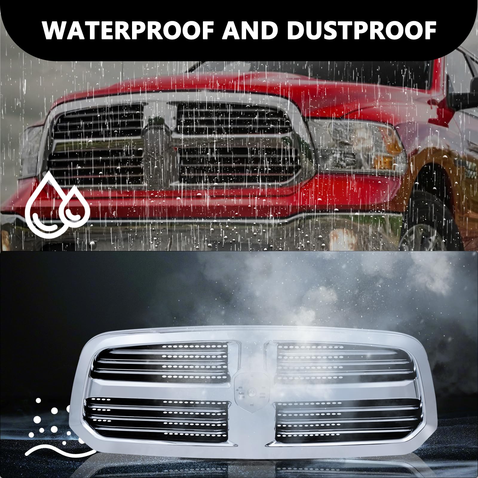 Snapklik.com : Aosky Transverse Stripe Front Grille Compatible