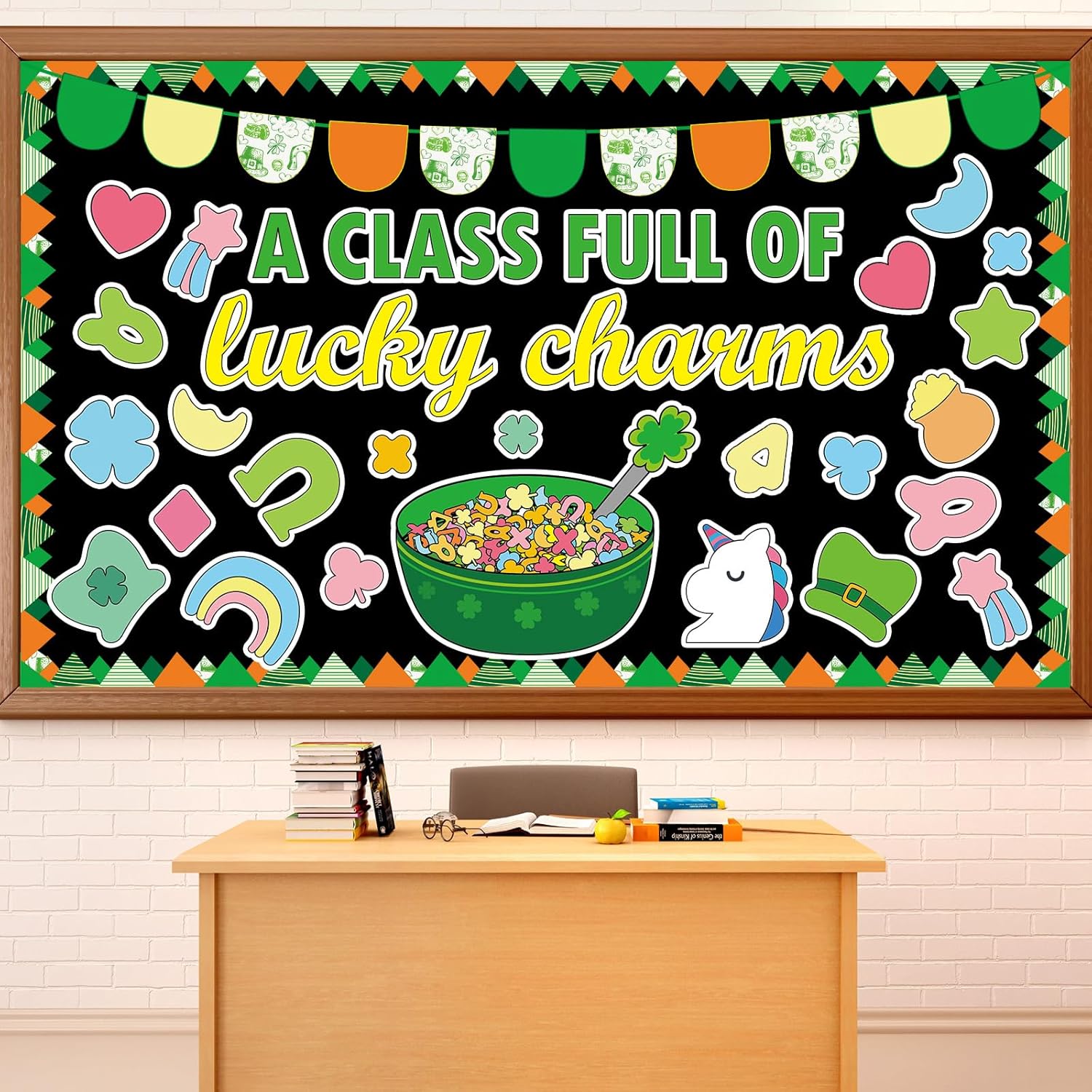Amazon.com : Naozinebi St. Patrick's Day Bulletin Board Classroom ...