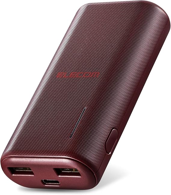 Amazon | エレコム モバイルバッテリー 6700mAh 小型 Type-A×2ポート 【 iPhone/Android 各種対応 】 PSE認証 レッド DE-C23L-6700RD ...