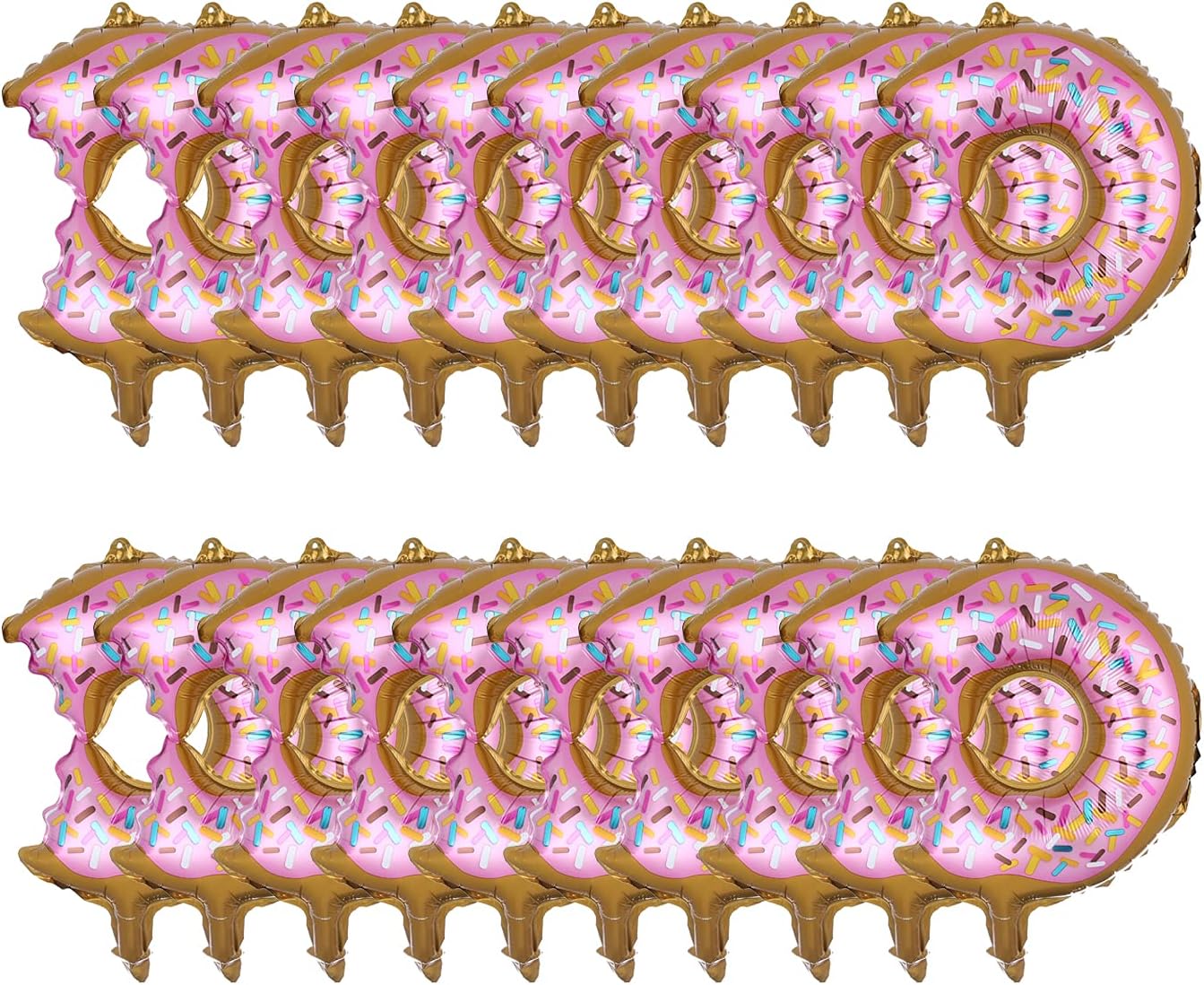 Amazon.com: 20Pcs Small Donut Balloons Pink 16inch Mini Sprinkle Donut ...