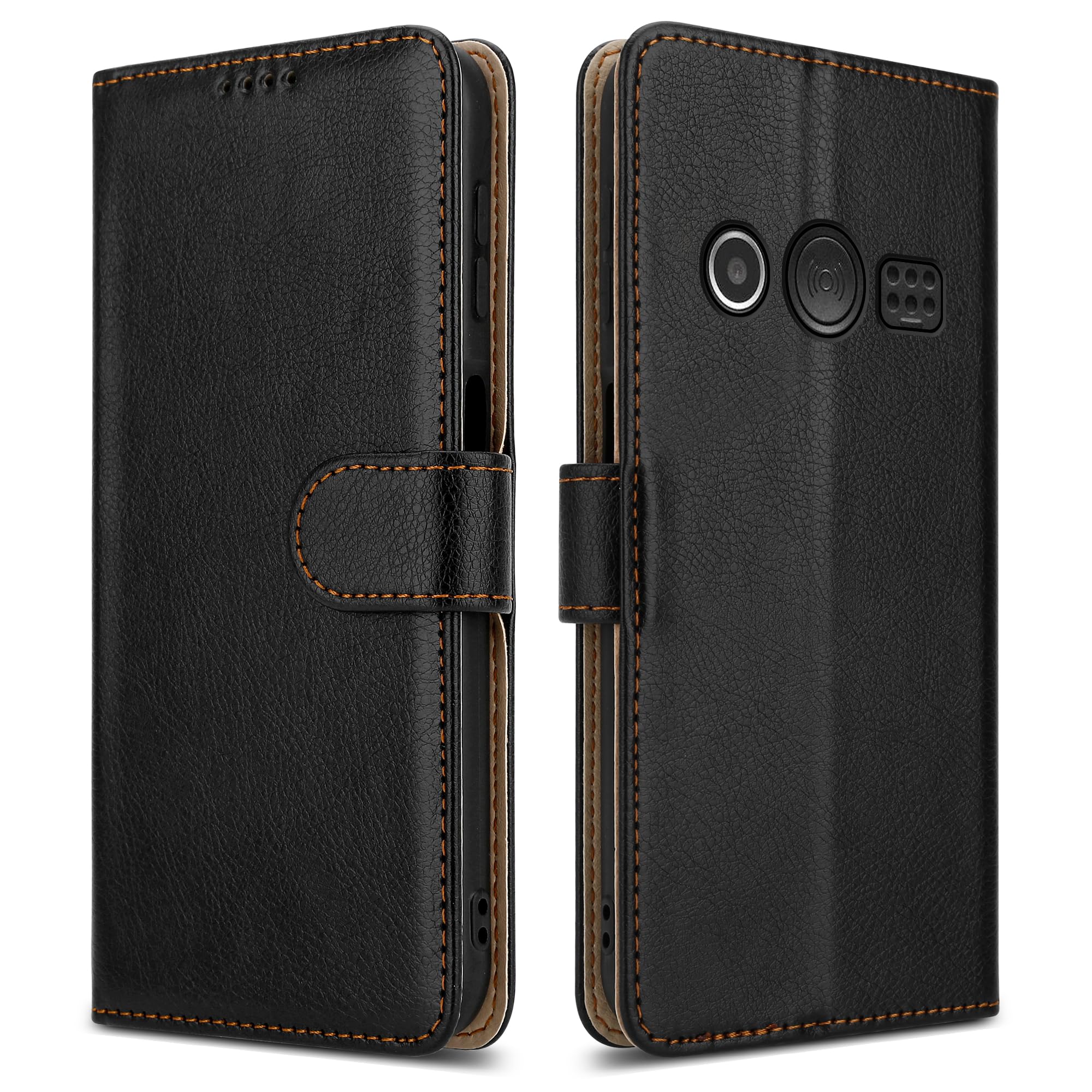 PIXFAB For Doro 1380 Leather Phone Case, Magnetic Closure Full ...