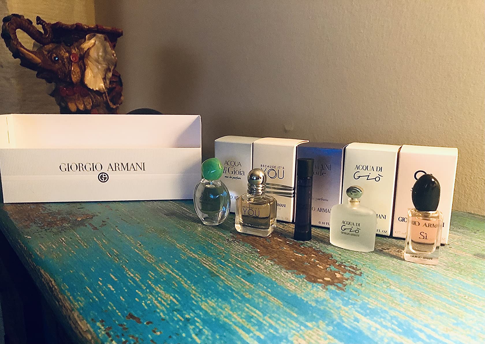 Amazon.com : Giorgio Armani Variety 5 Piece Mini Gift Set for Women ...