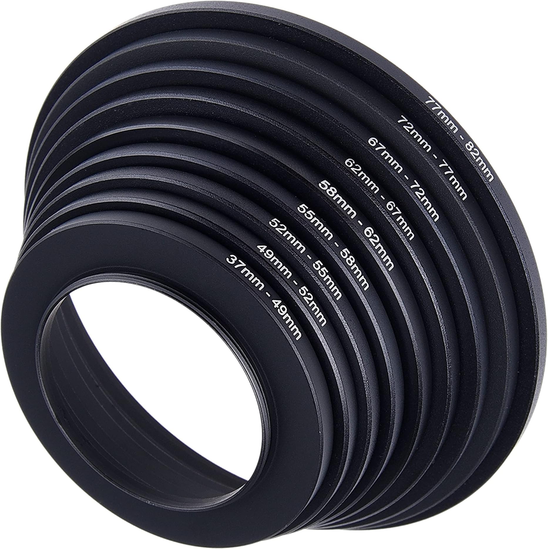 Amazon.com : Step Up Lens Filter Adapter Rings - Set of 9 - Allows You ...