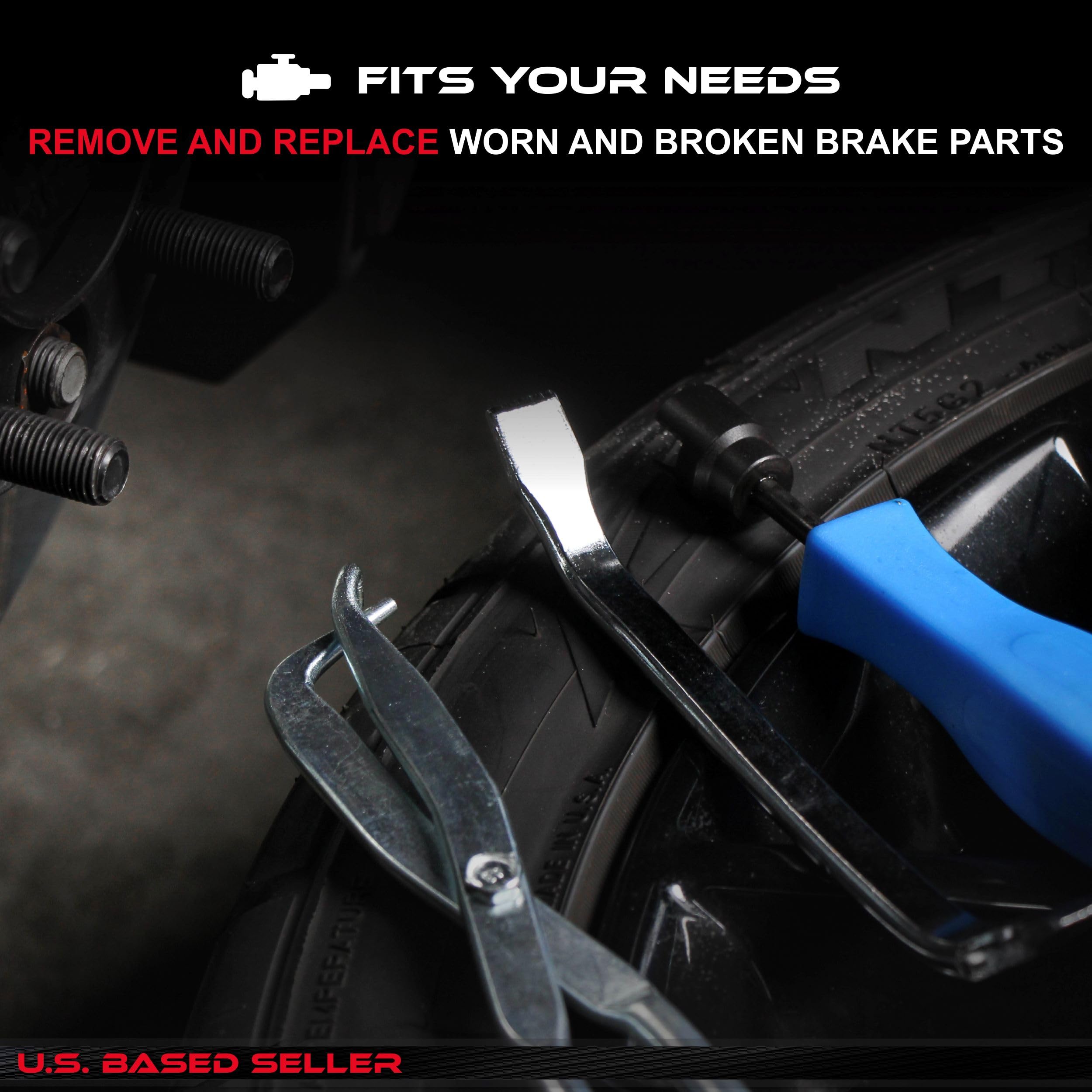 Snapklik.com : Brake Tool Sets W/ 18 Pc Disc Brake Caliper Tool Kit & 8 ...