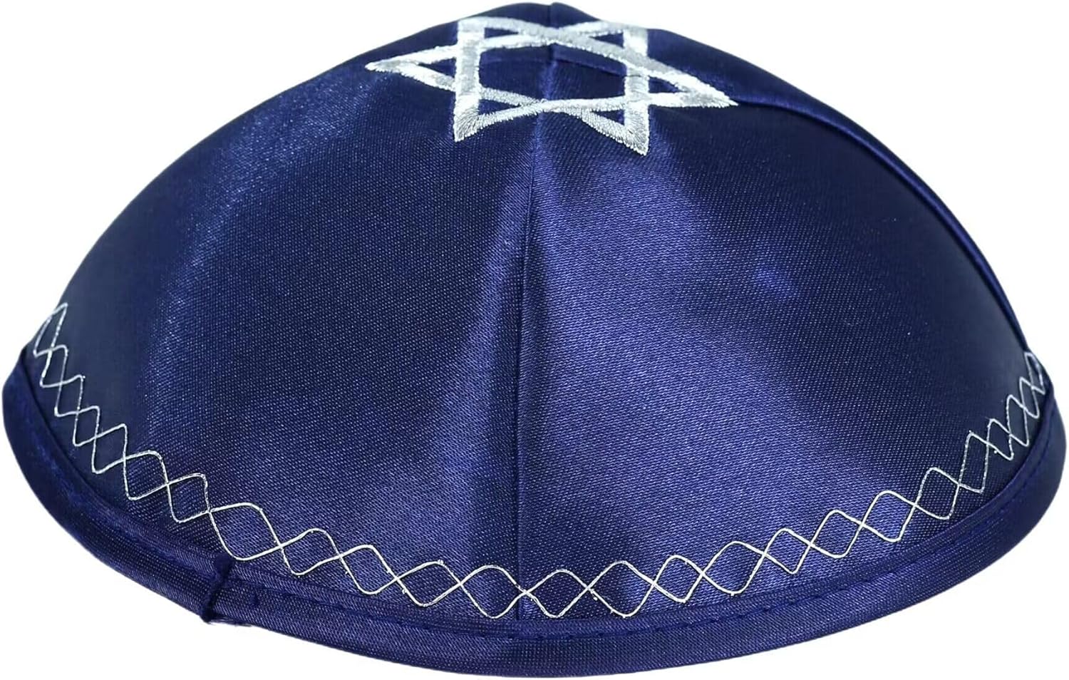 LATAMO Kippah for Men - Yamaka Jewish Hat, Yarmulke Jewish Cap, David Star Embroidered Kippah ...