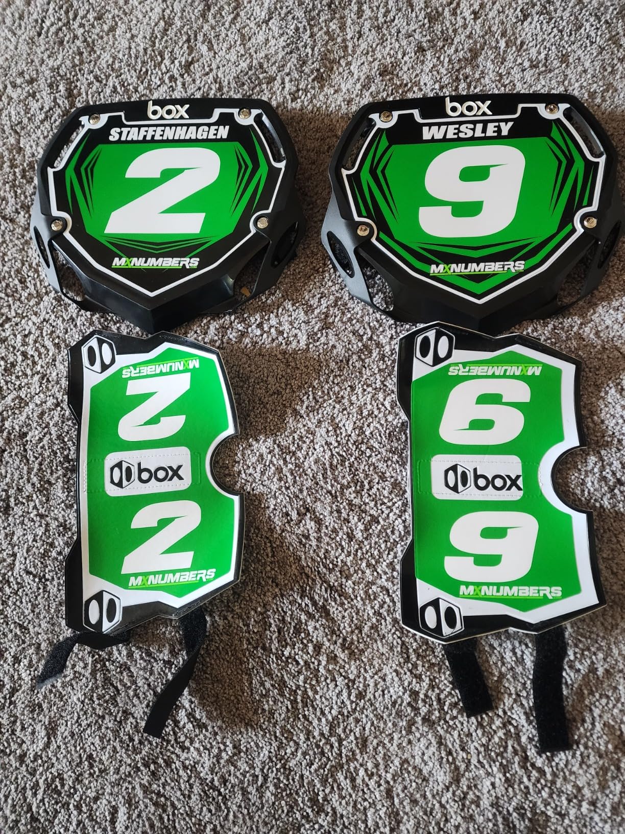 $3/mo - Finance BMX Plate Decals | Multicolored Bike Race Number ...