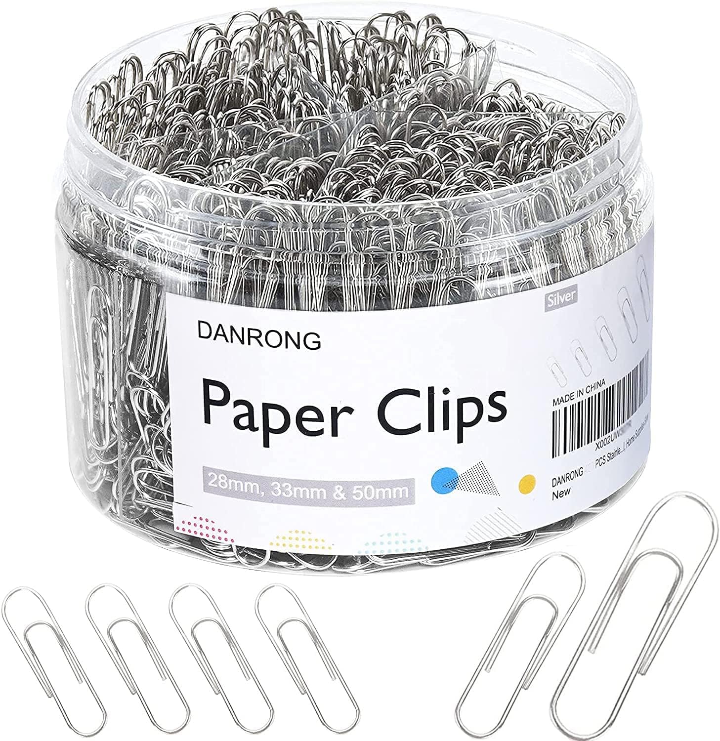 Amazon.com : Paper Clips, 700 pcs Paper Clips Assorted Sizes, Large ...