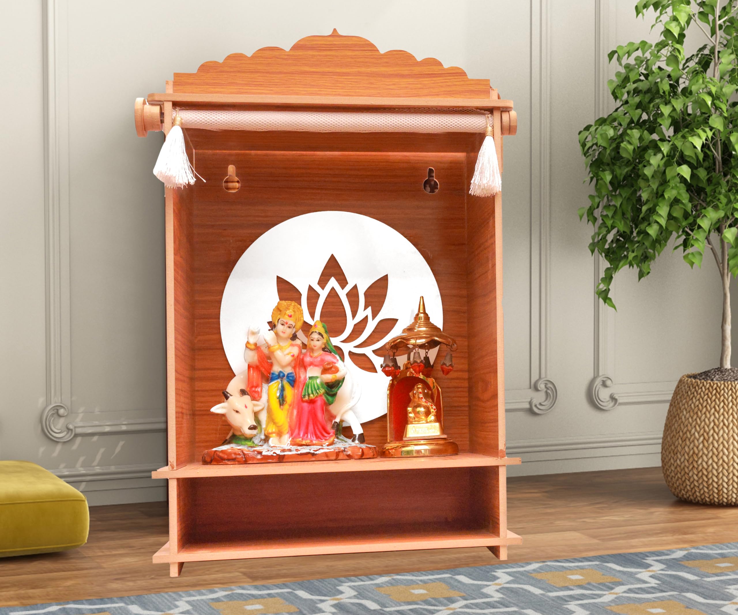 Buy NIYANTA DIY Beautiful Wooden Pooja Mandir for Home, Mandir for Home ...