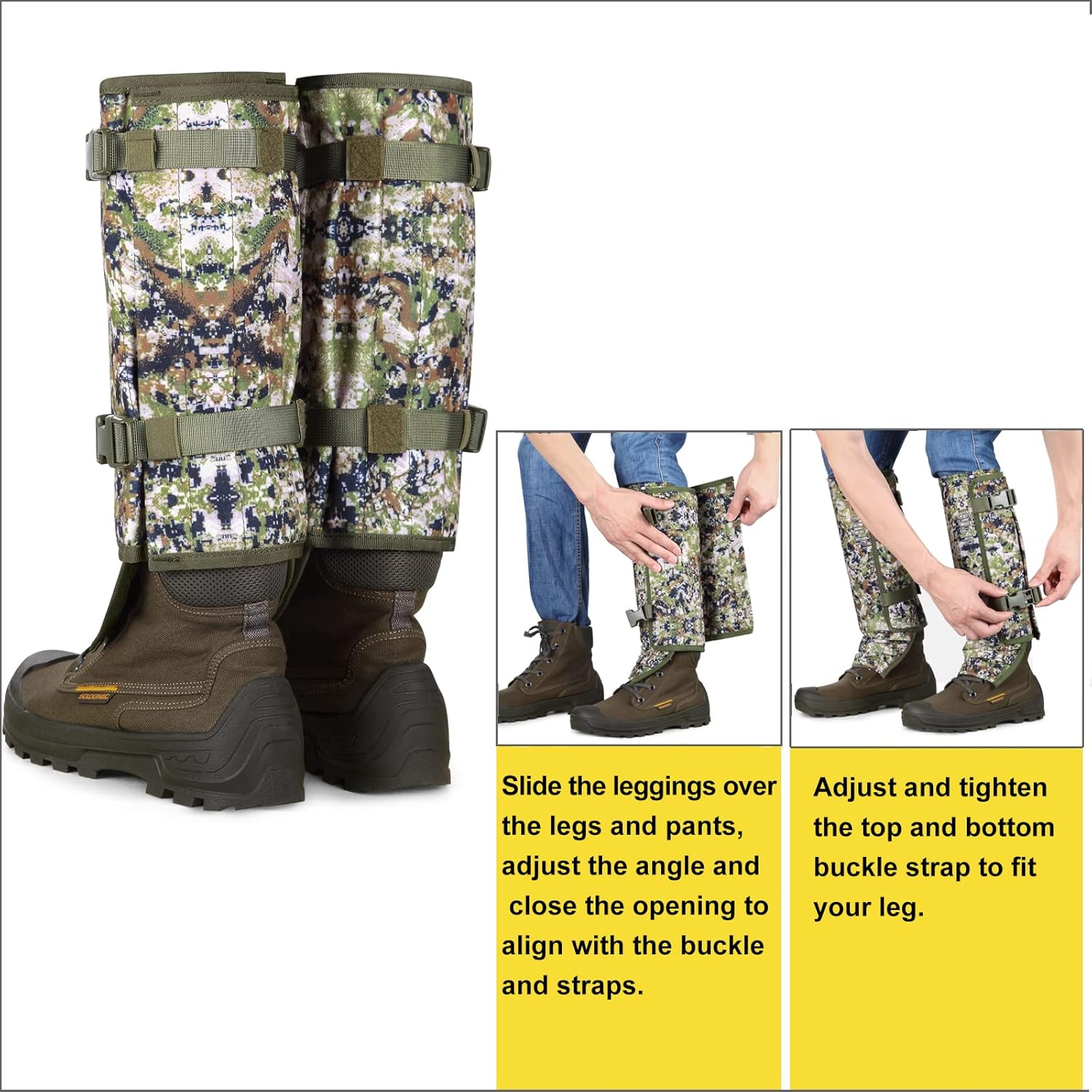 QOGIR Snake Gaiters for Hunting: Durable Snake Guards, Snake Gaiter ...