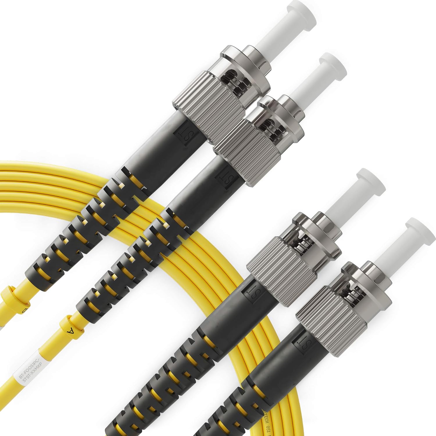 Amazon.com: ST to ST Fiber Patch Cable Single Mode Duplex - 2m (6.56ft ...