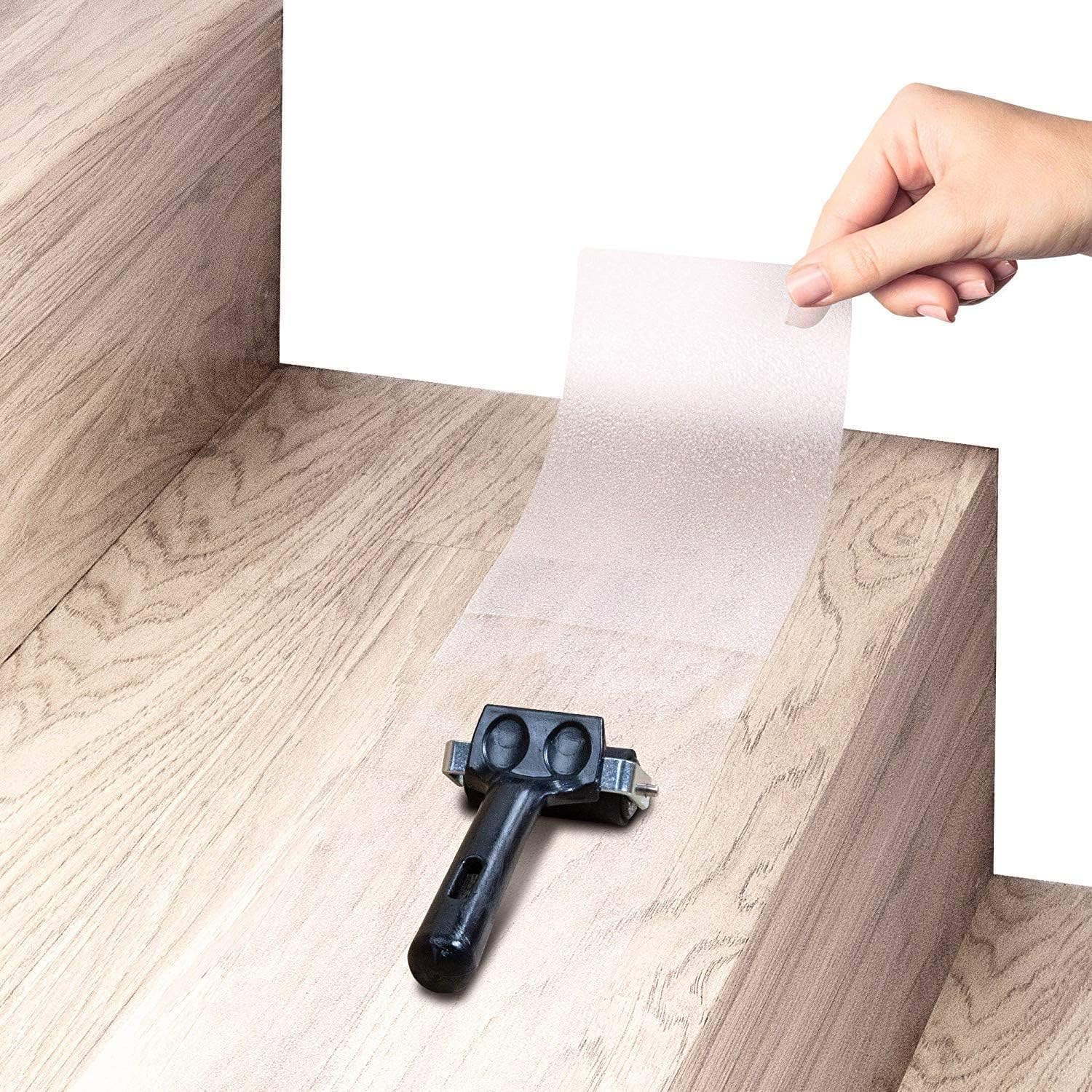 Amazon.com: TREADSAFE Clear Adhesive Stair Treads - 15 Pack of Pre Cut ...