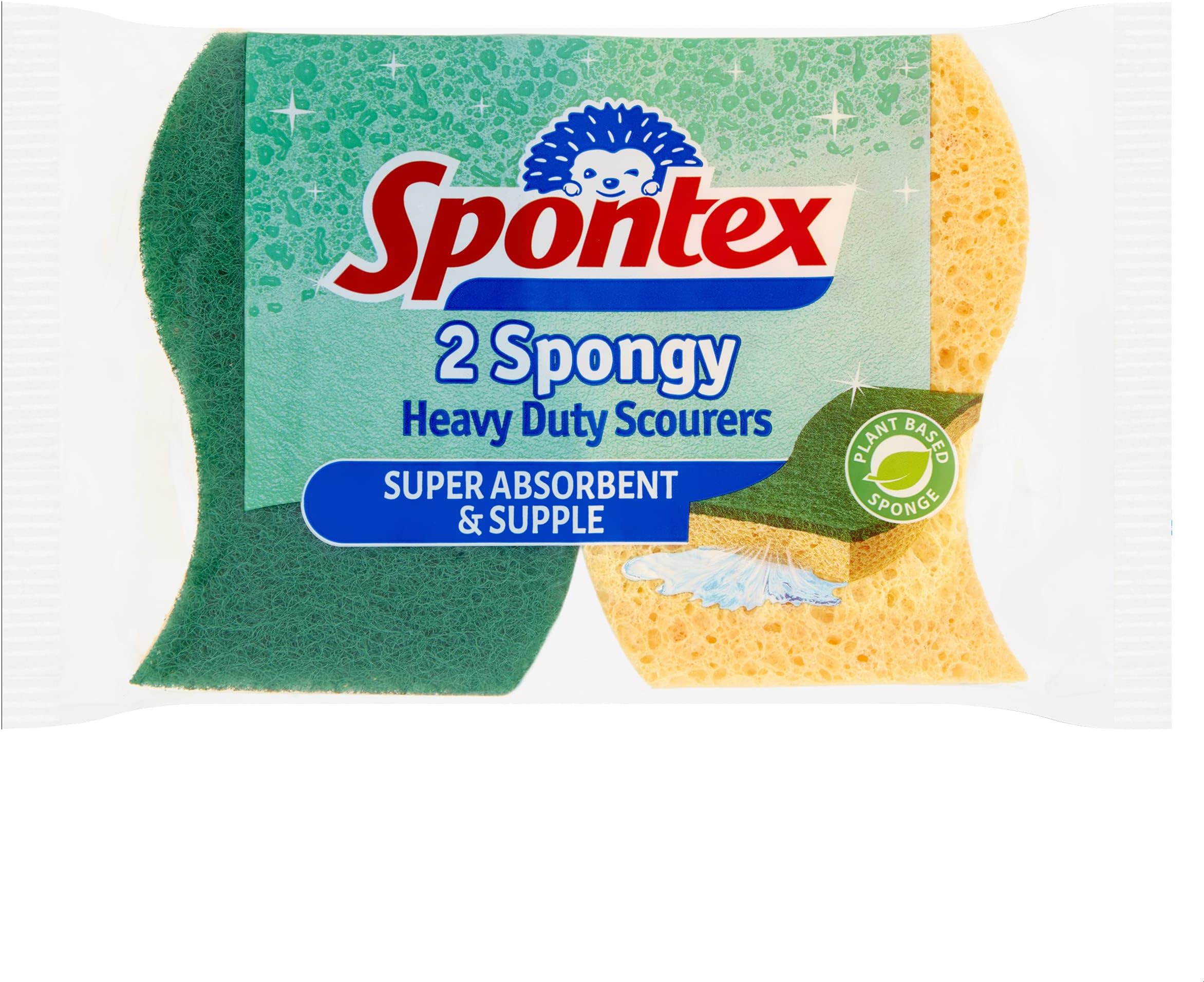 Spontex Heavy Duty Super Absorbent Scourers, pack of 2 : Amazon.co.uk ...