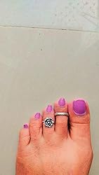 Parnika (Formerly MJ Blooming Rose Design Silver Toe Rings in Pure 92.5 ...