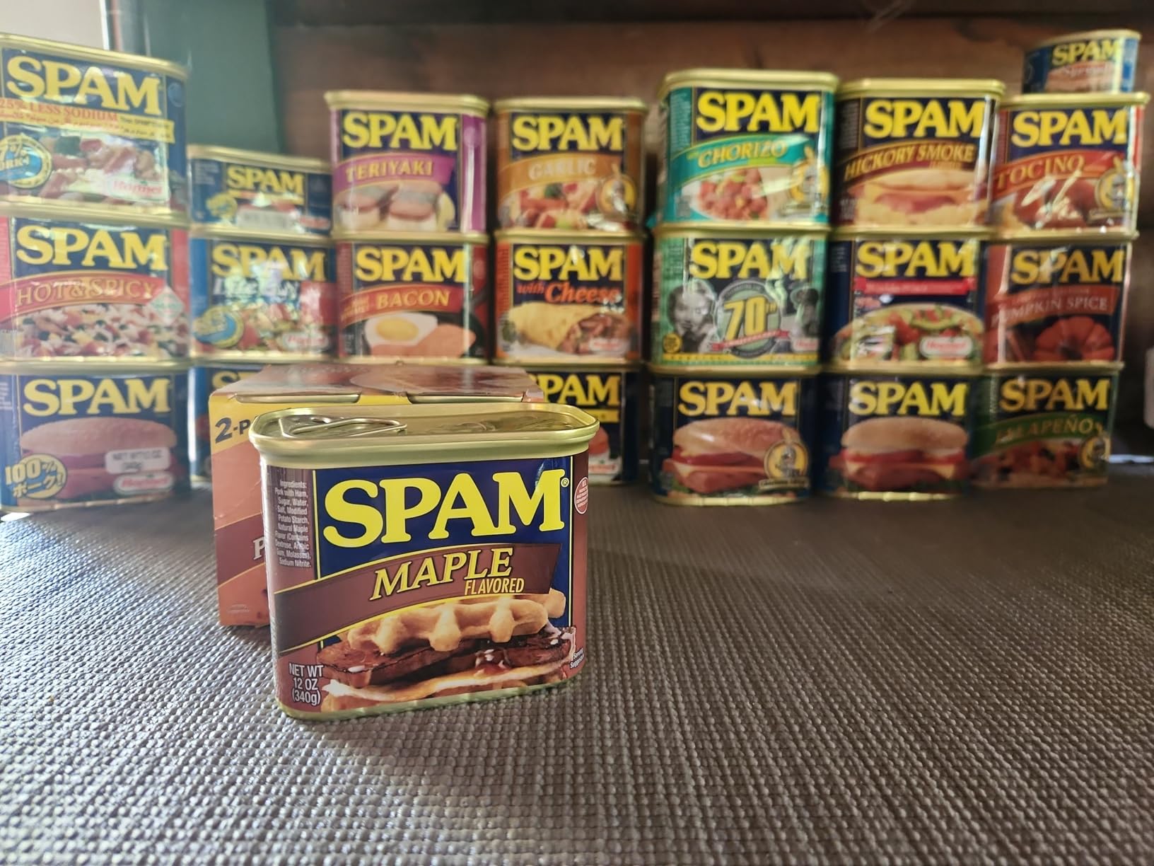 Amazon.com: SPAM Jamón enlatado con sabor a arce, lata de 12 onzas ...