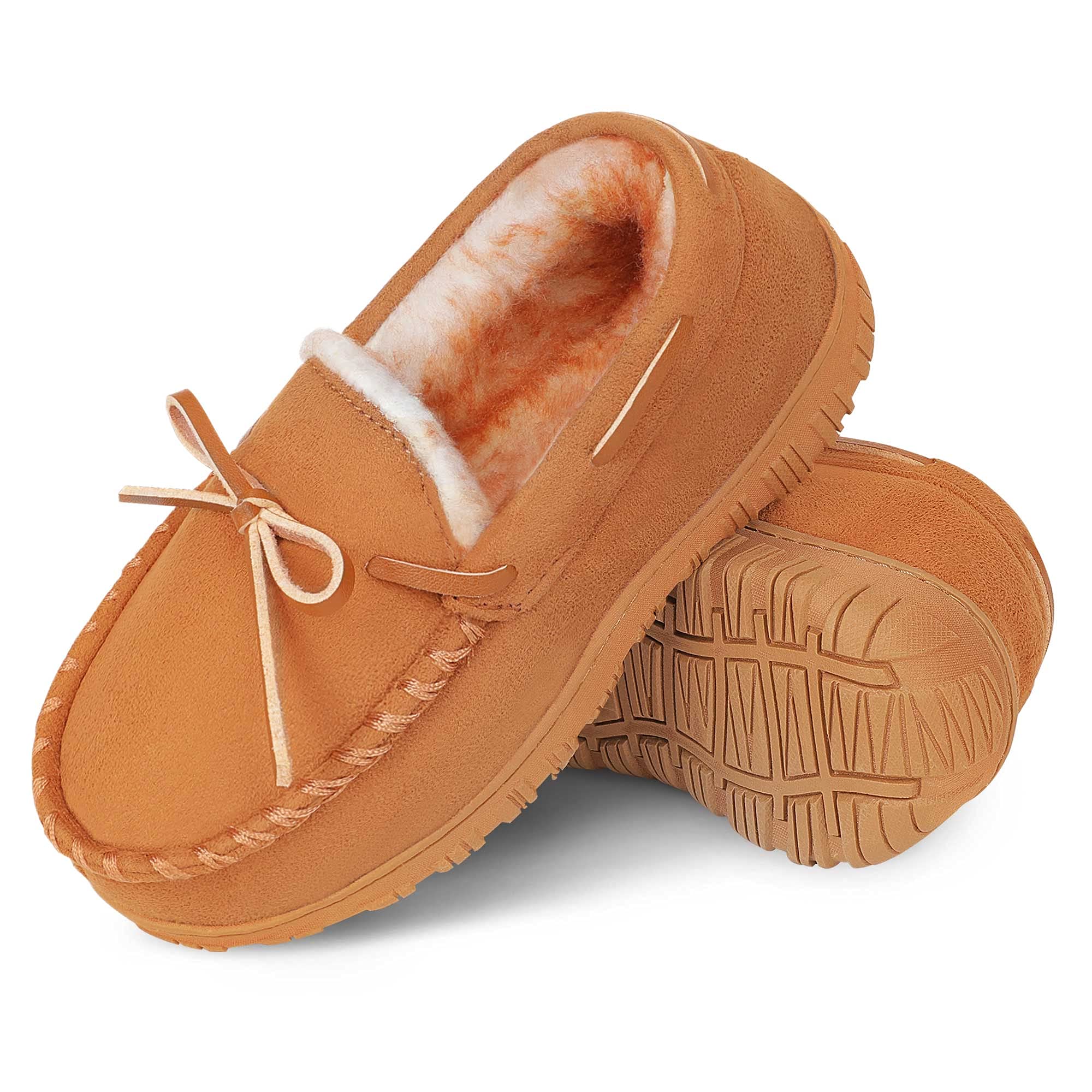 Snapklik.com : Bigwow Toddler Slippers Boys Girls Moccs House Shoes